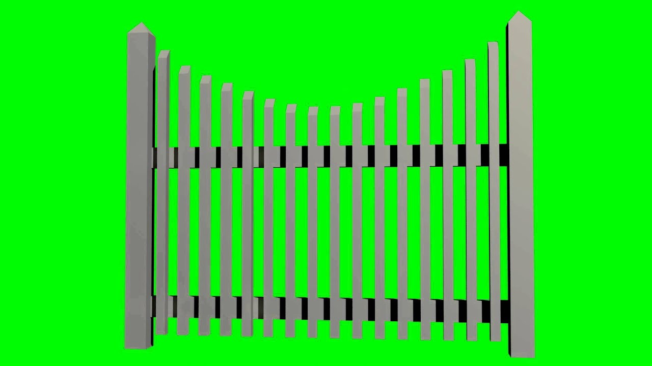 fence in green screen foootage - YouTube