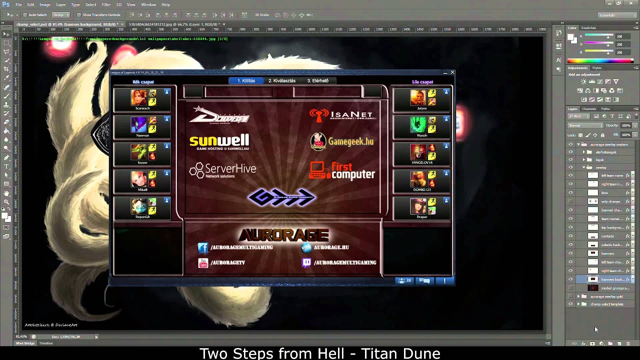 SPEED DRAW - AURORAGE champion select overlay part2 - overlay - YouTube
