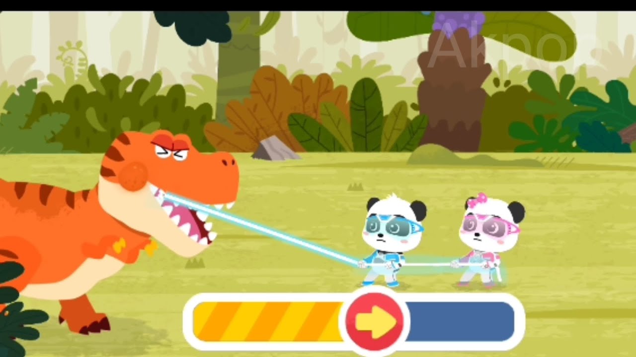 Little Panda care dinosaur |||panda caring dinosaur - YouTube