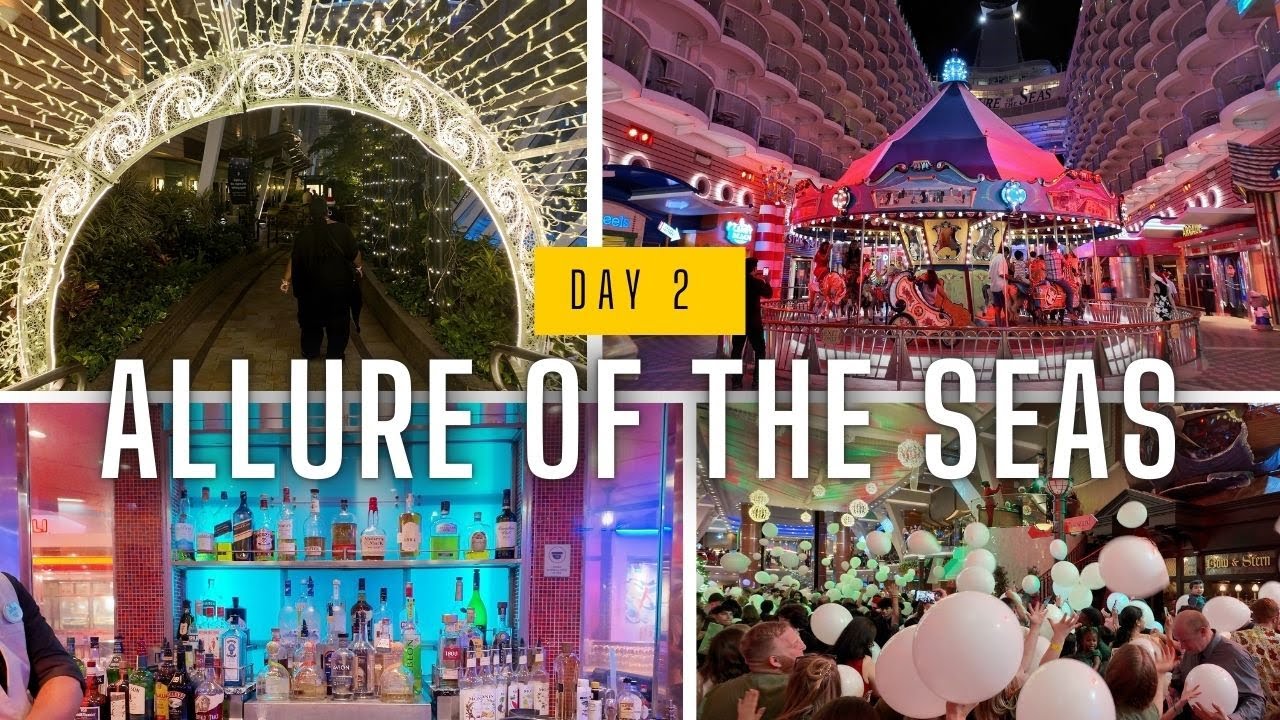 Allure of the Seas | Day 2 | Sabor, Tequila Bar, Balloon Drop & More ...