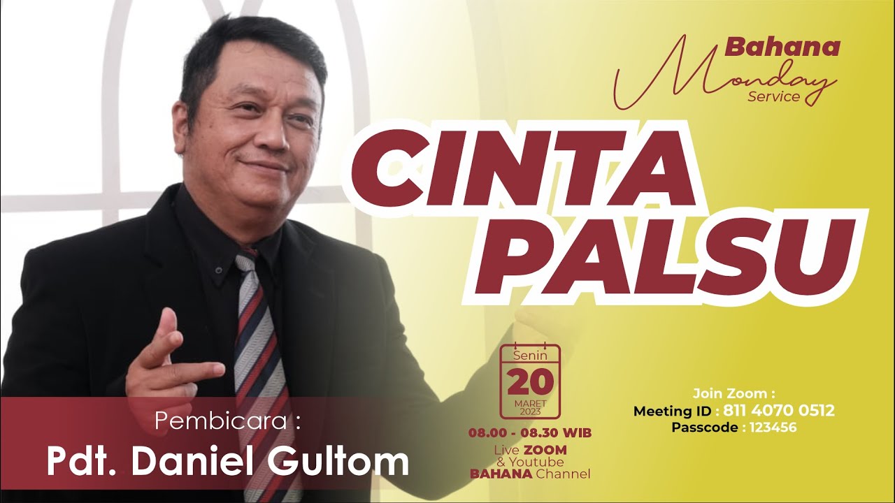 Bahana Monday Service bersama Pdt. Daniel Gultom - YouTube