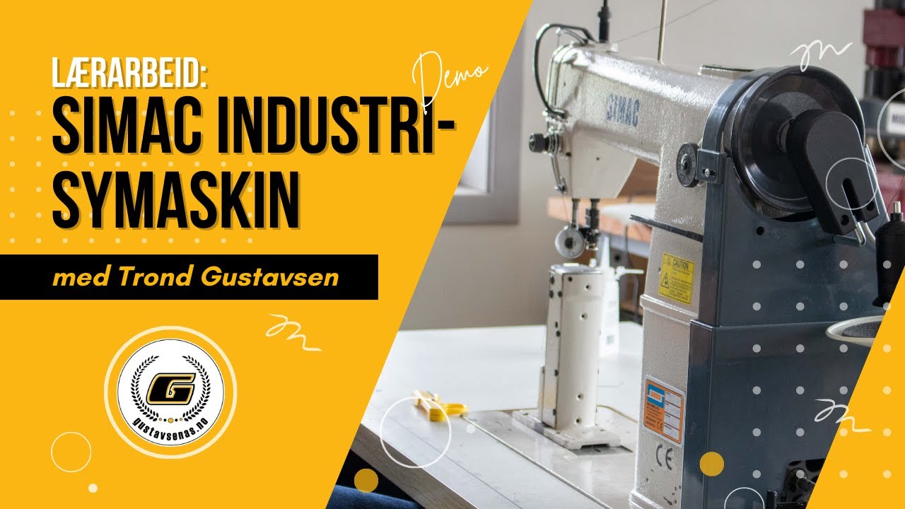 Symaskin Simac med "Post bed" - Industri | Gustavsen AS - YouTube