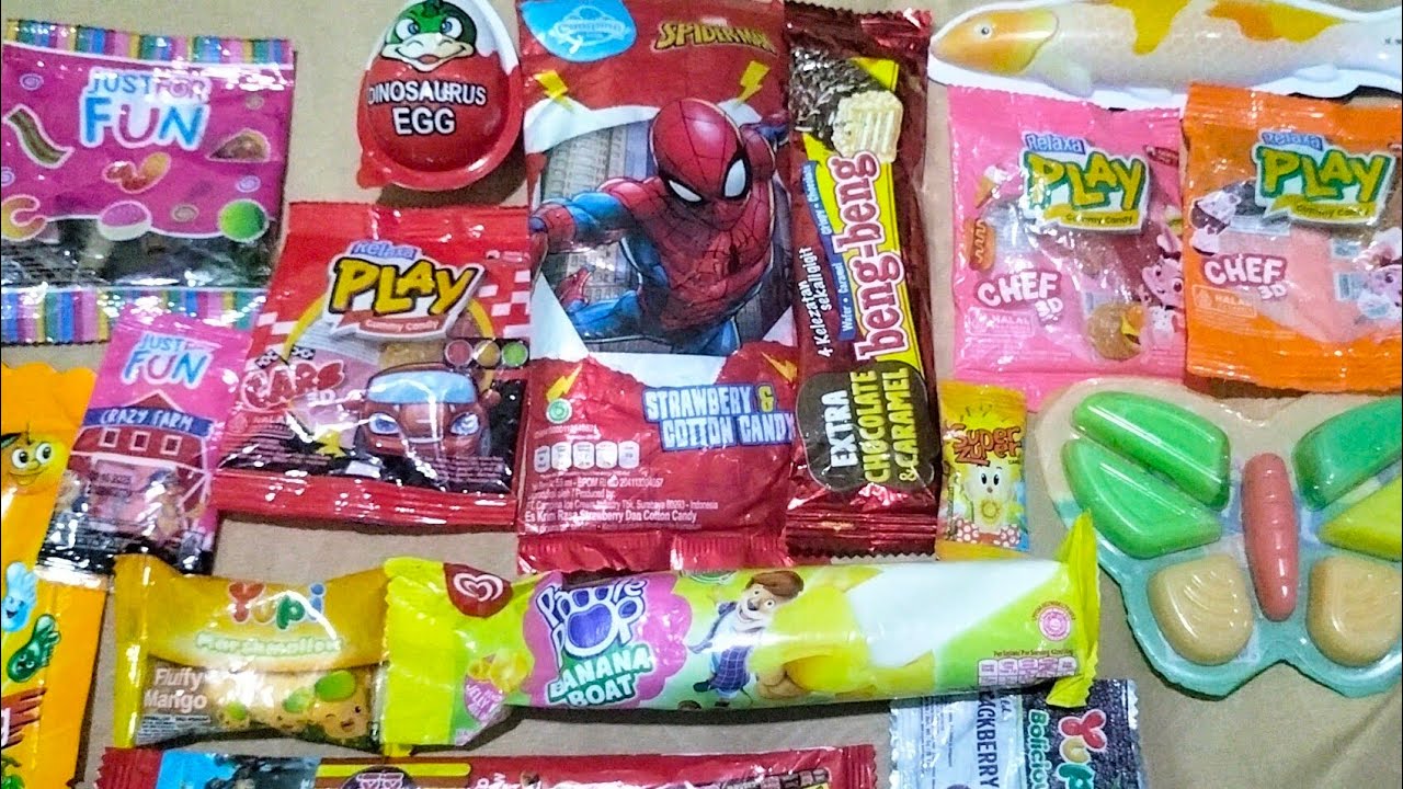 ES KRIM WARNA WARNI, KINDER JOY, YUPI, COKI COKI, SURPRISE EGG, Jelly ...