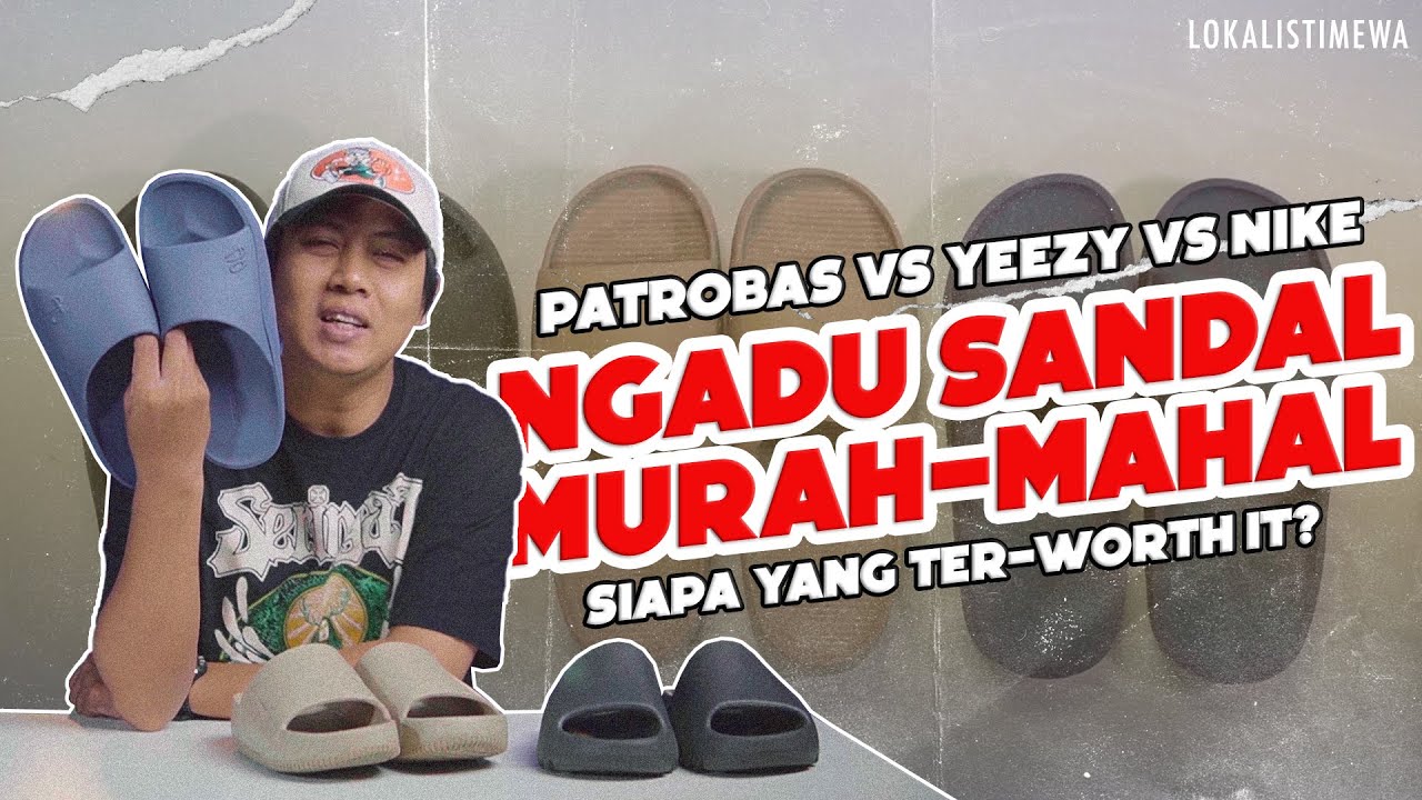 Sandal Paling Worth It 100 Ribuan! Patrobas Ease VS Nike Calm Slide VS ...