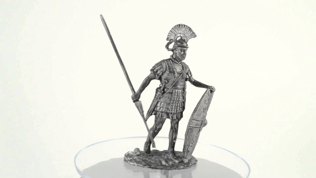 Roman legionnaire. Rome, 1 century metal sculpture. Collection 54mm ...