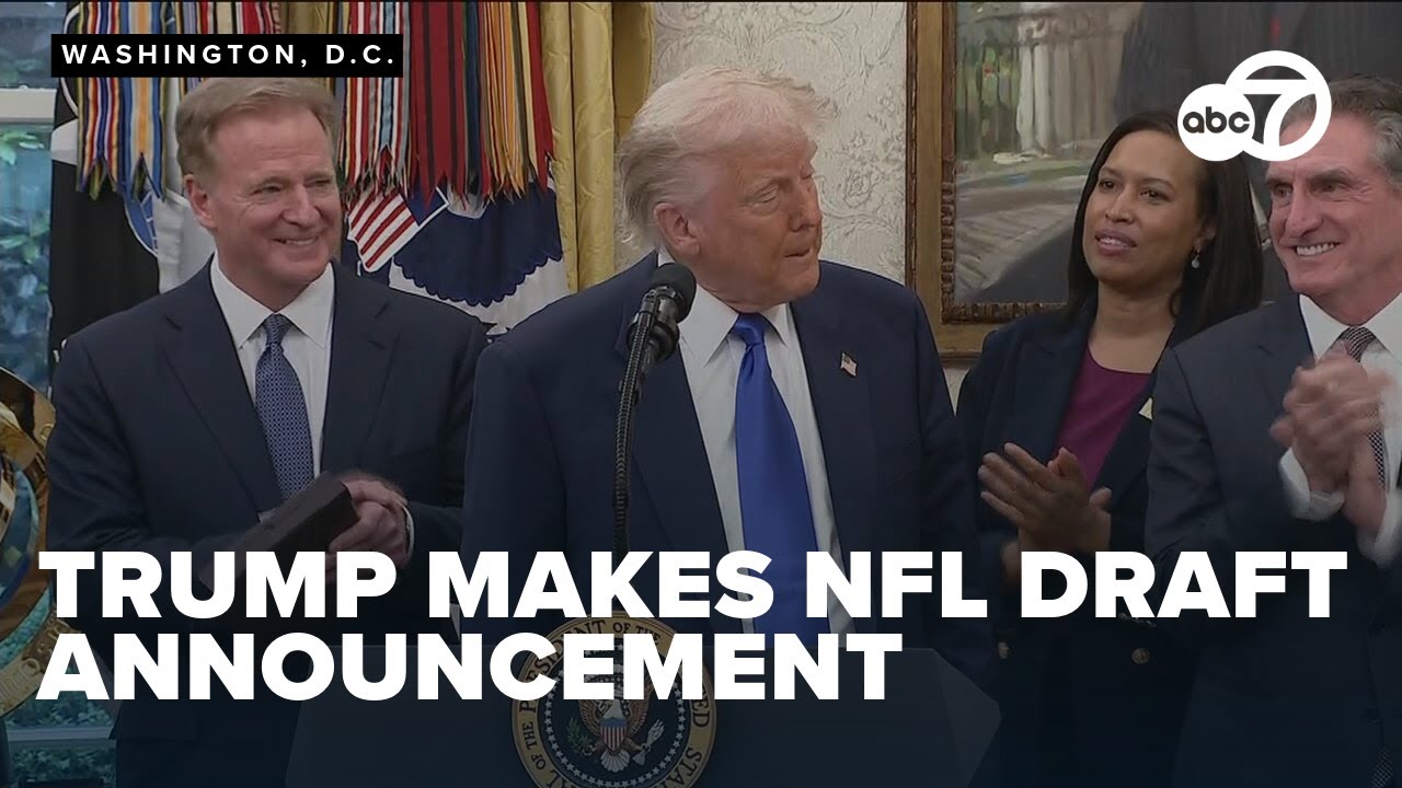 WATCH LIVE: President Trump makes announcement on NFL Draft - YouTube