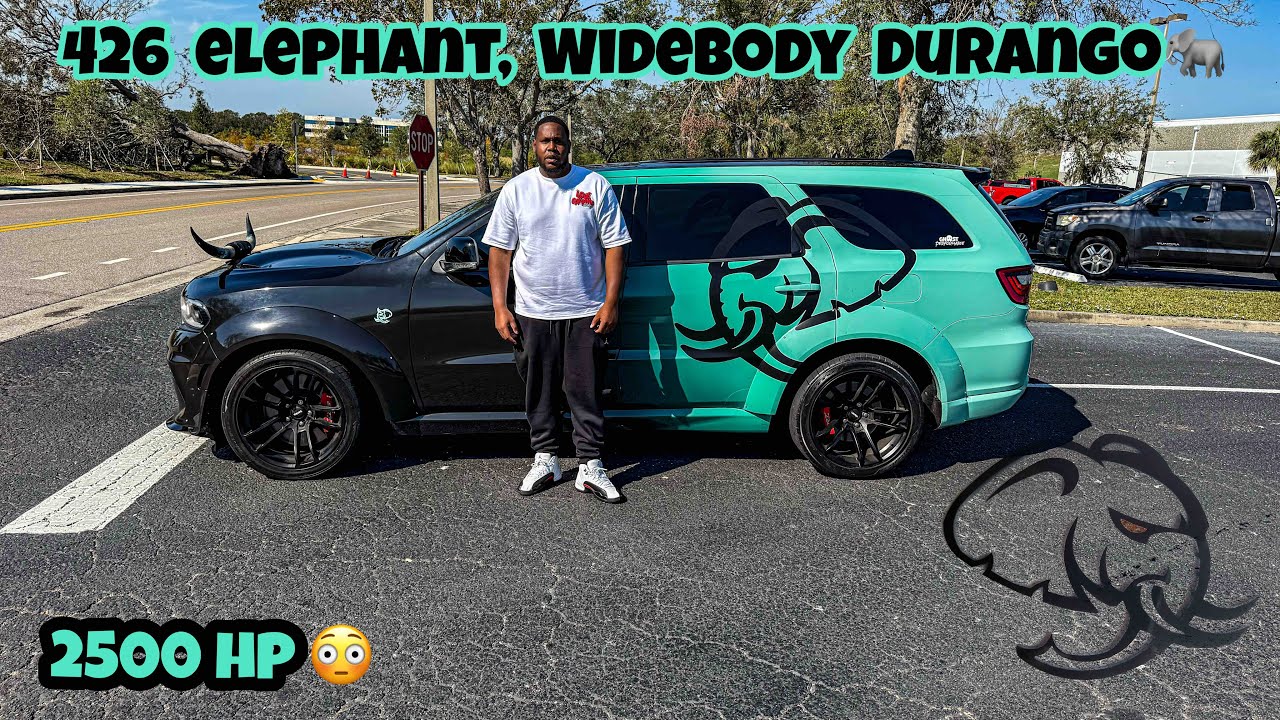 The fastest 426 elephant Widebody Durango in America 😳 pushing over ...