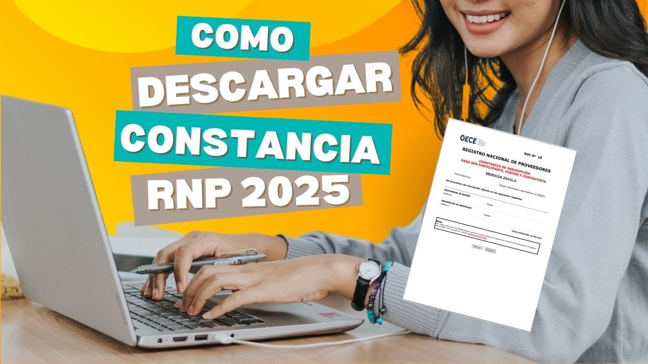 DESCARGA TU CONSTANCIA RNP 2025 - YouTube