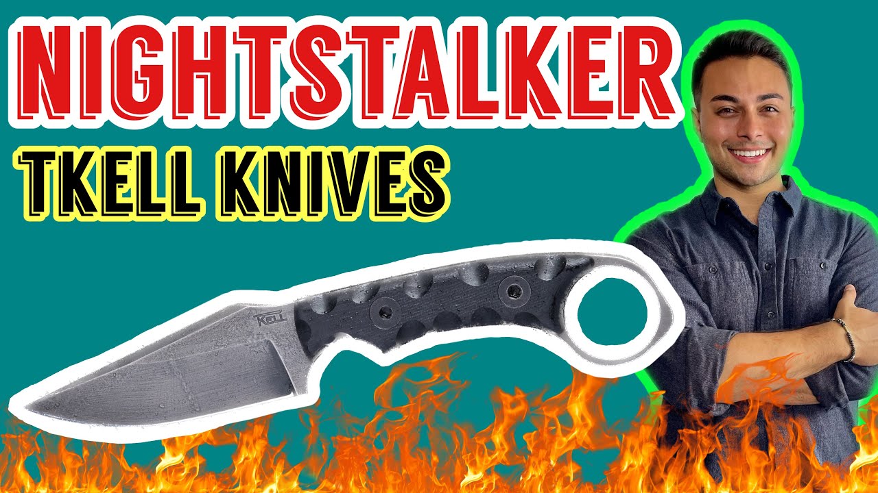 SELF DEFENSE Karambit Hybrid | TKell Knives NightStalker CG | USA Fixed ...
