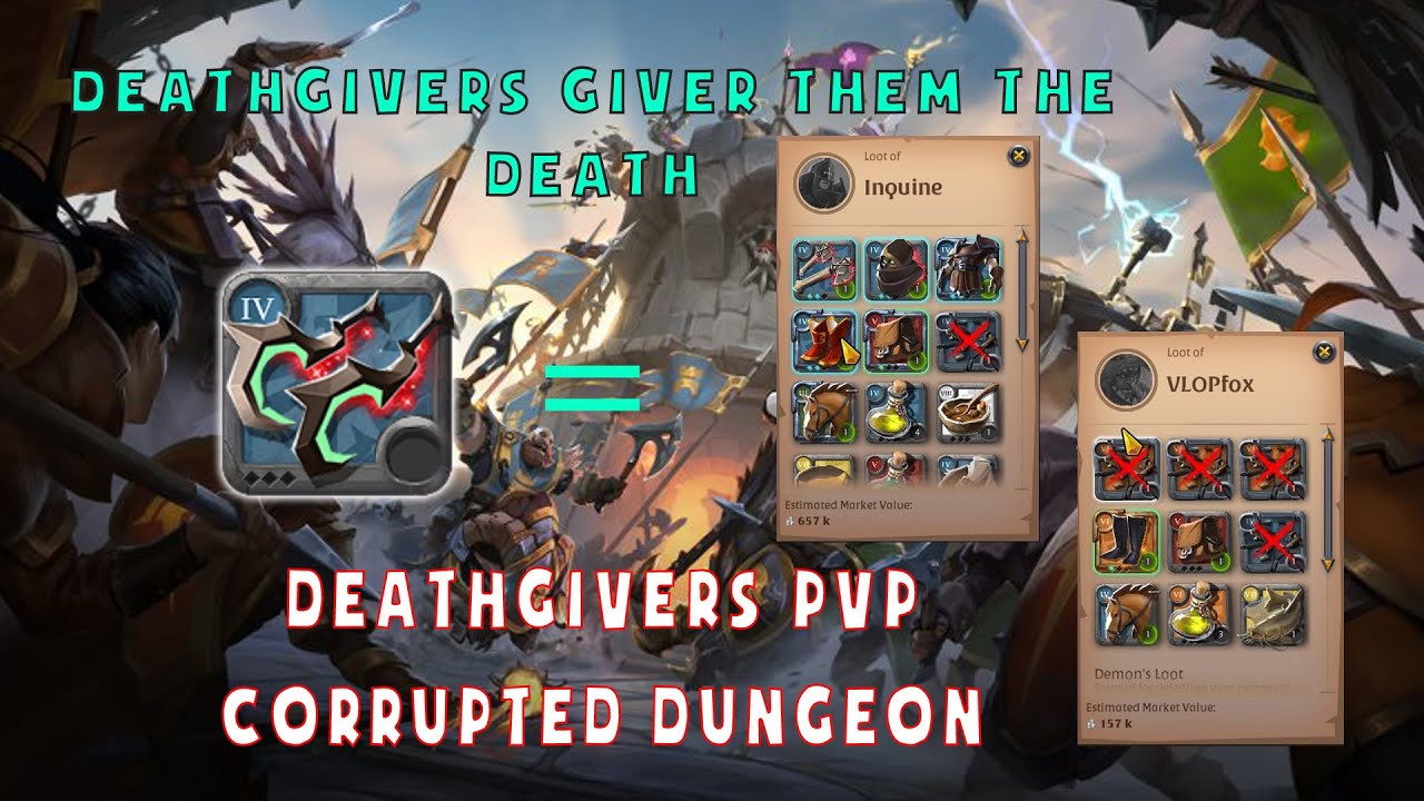 DeathGivers PVP Albion | Albion Online Corrupted Dungeons | Cheap Build ...