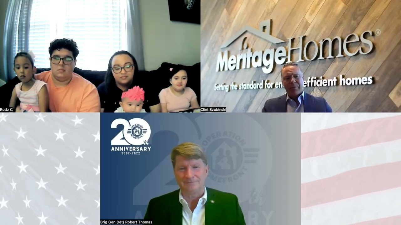 2022 Meritage Homes & Operation Homefront Family Announcement - YouTube