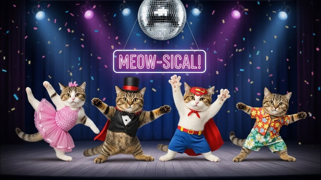 🐱😂 Funny Cat Dance Moves Compilation | Cute Cats Dancing to Beats 🎶😹 # ...
