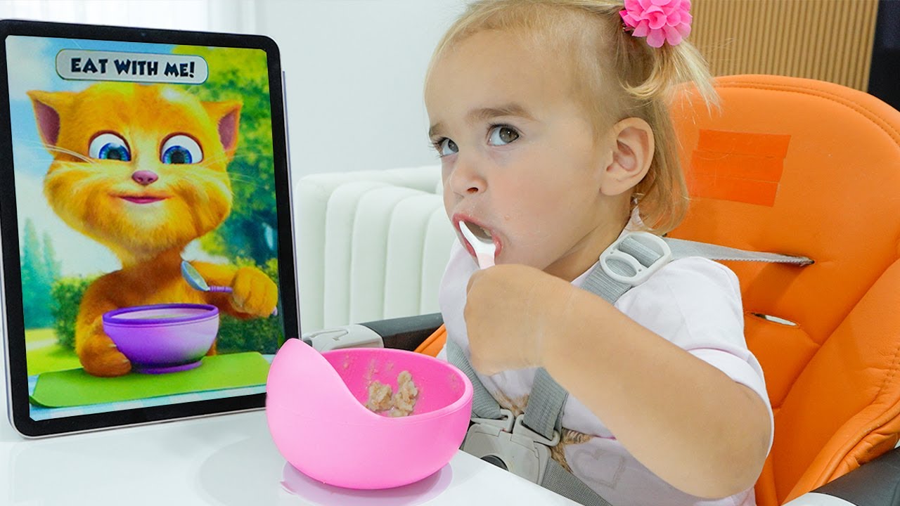 Alice learns morning routine - YouTube