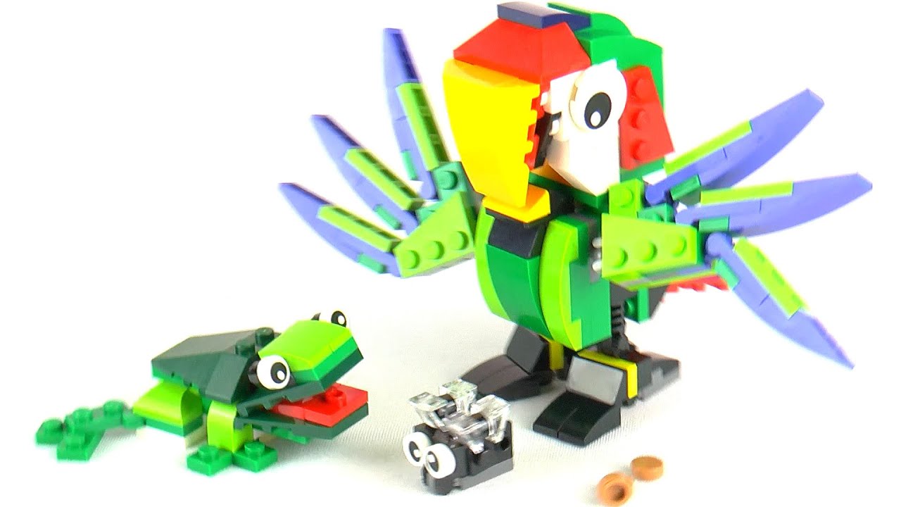 LEGO Creator Rainforest Animals 3-in-1 set 31031 BrickPuzzle - YouTube