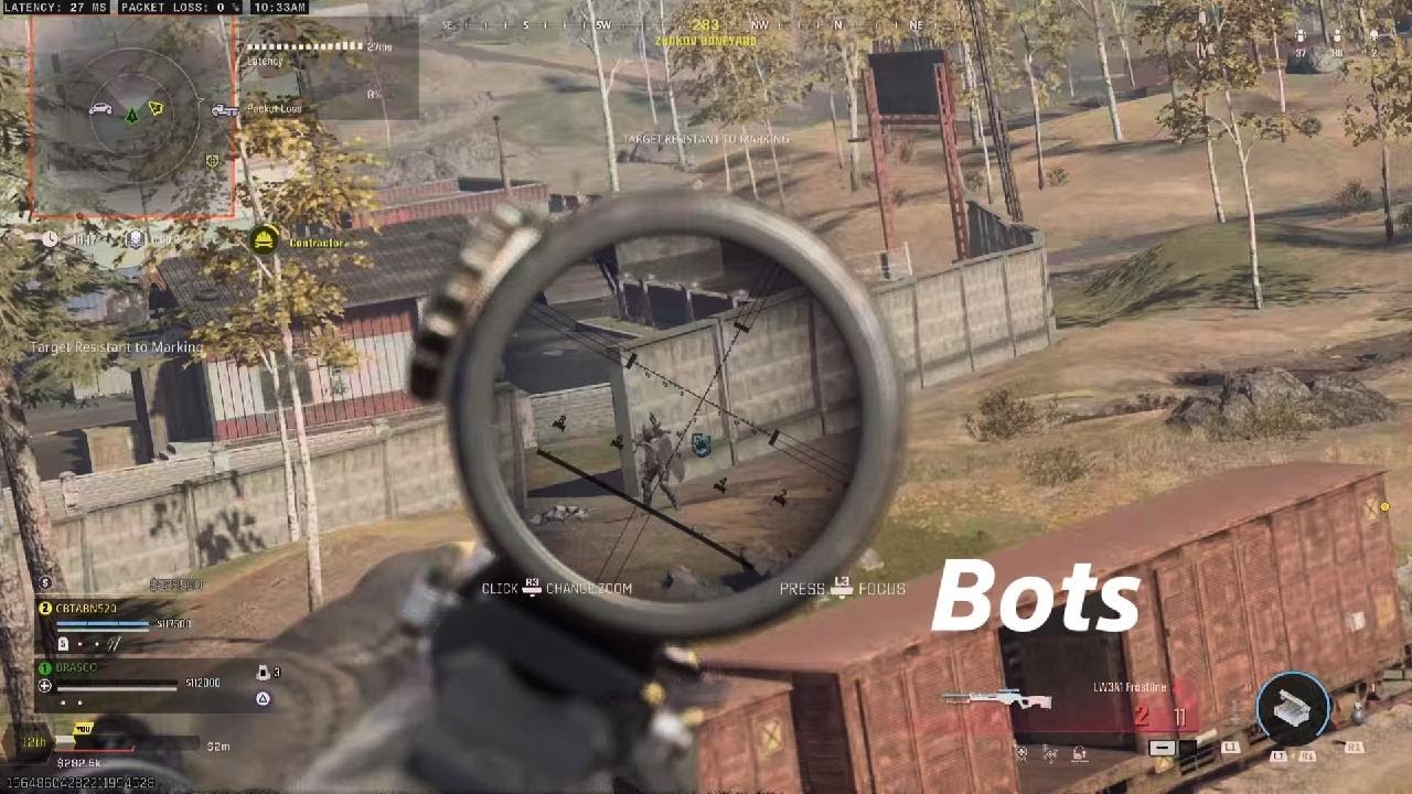 Call of Duty bot disappears or player tucks tail on me? - YouTube