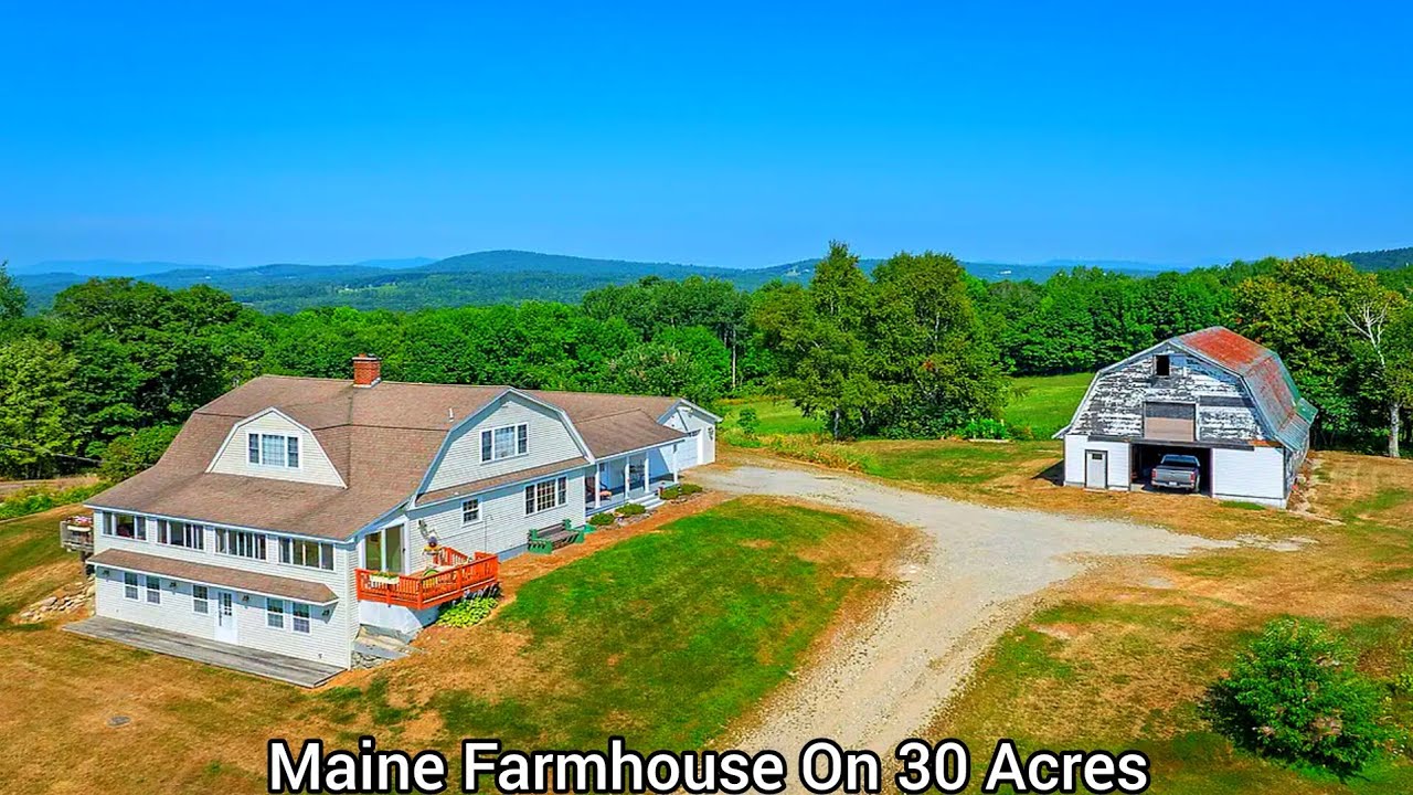 Maine Farmhouse On 29+Acres | ME Real Estate | Year-round Farms | Close ...