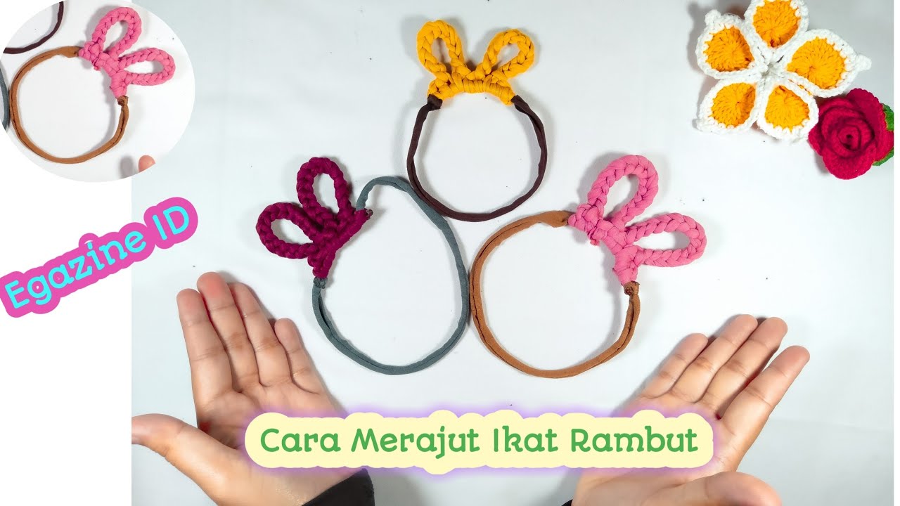 Cara Merajut Ikat Rambut || Perajut Pemula || Balajar Merajut - YouTube