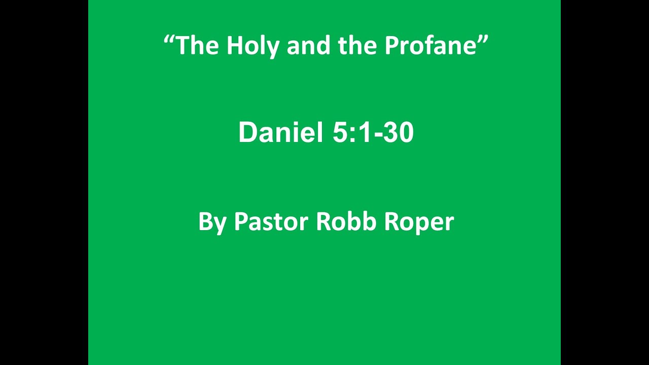 The Holy and the Profane - YouTube