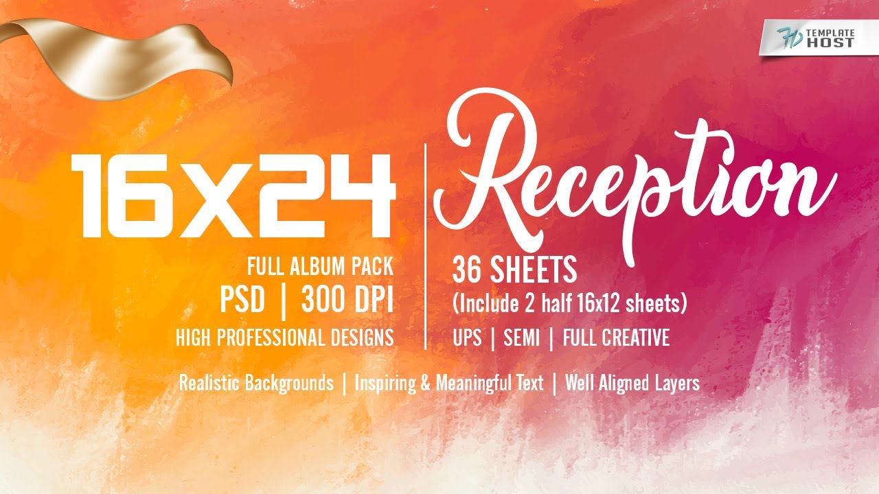 16x24 Christian Reception Album Design PSD Download Pack-16 | New 2021 ...