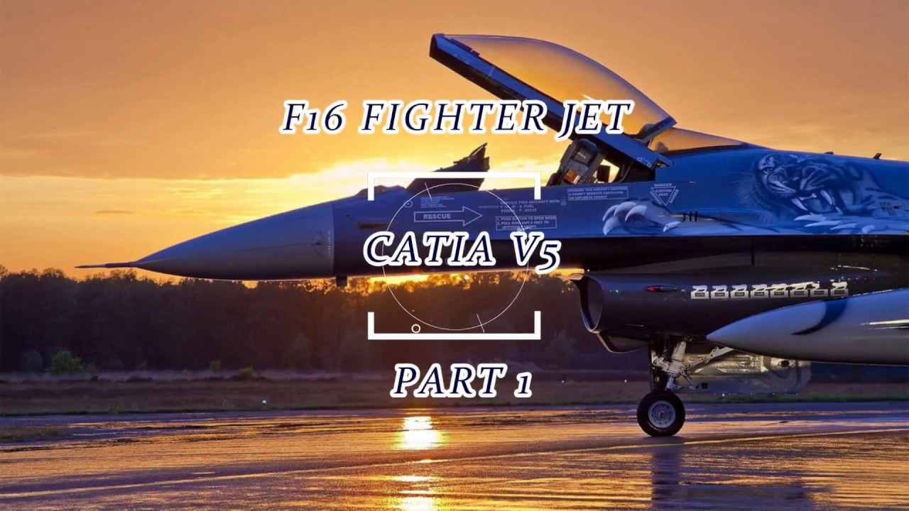 F16 fighter jet designed in catia...Part 1(Quick Guide) - YouTube