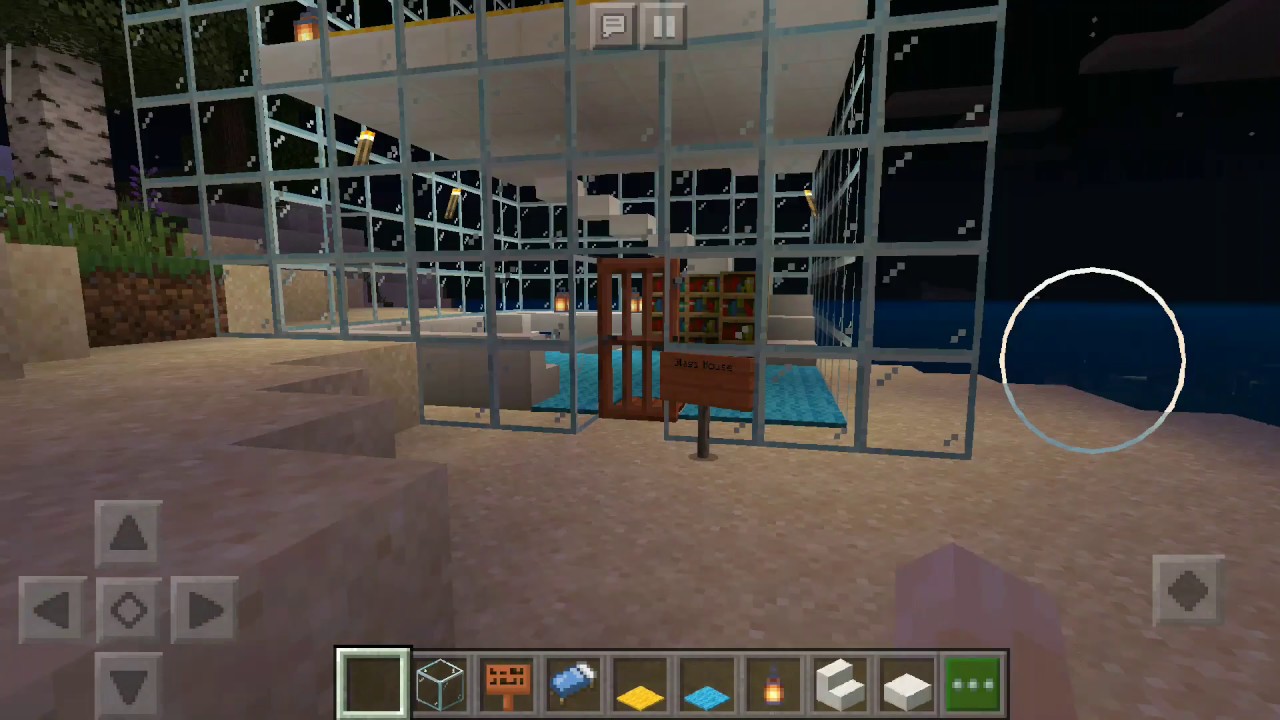 Glass House in Minecraft 🏠 - YouTube