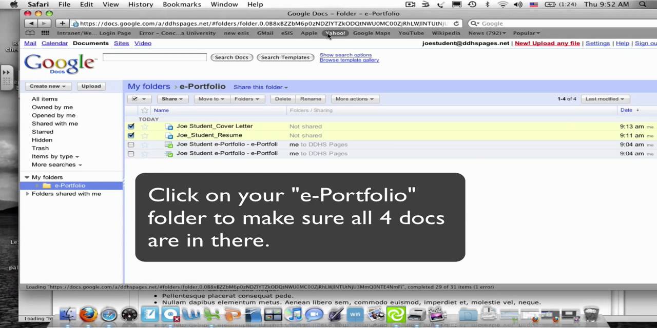 e-Portfolio Introduction - YouTube