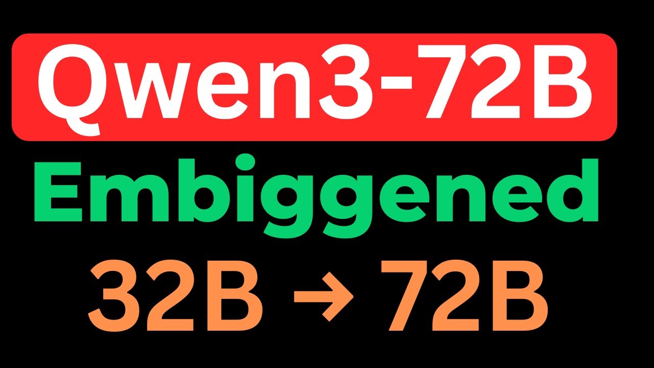 Qwen3-72B-Embiggened: Turn 32B Model into 72B - Install and Test ...