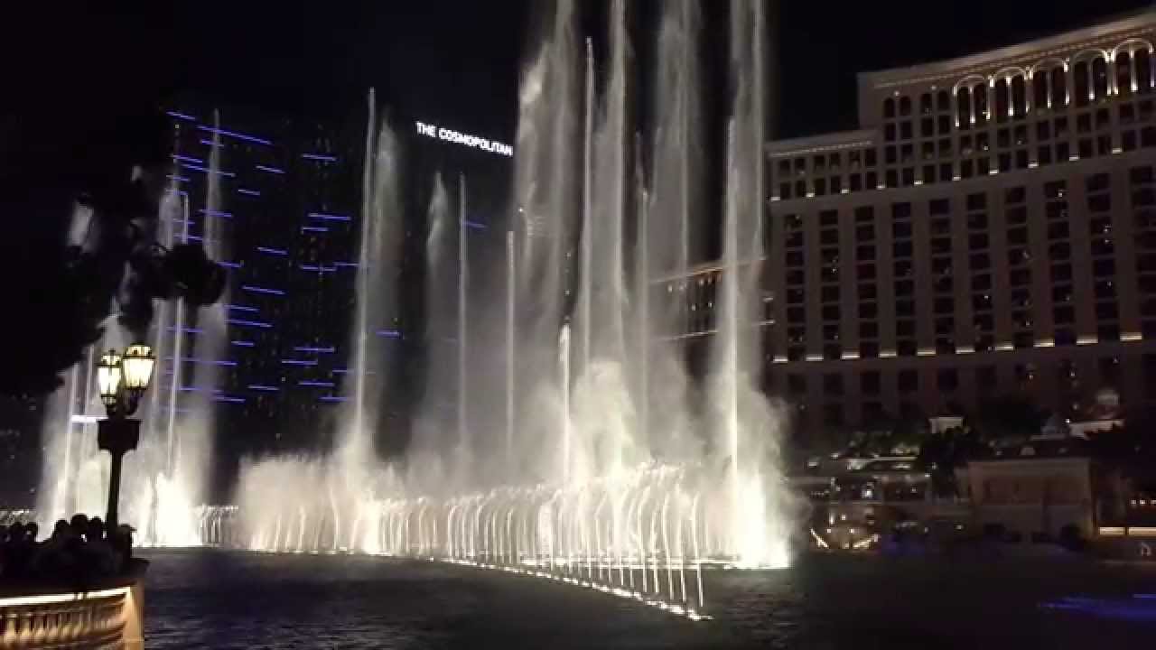 Bellagio Fountains to Tiesto Red Lights - YouTube
