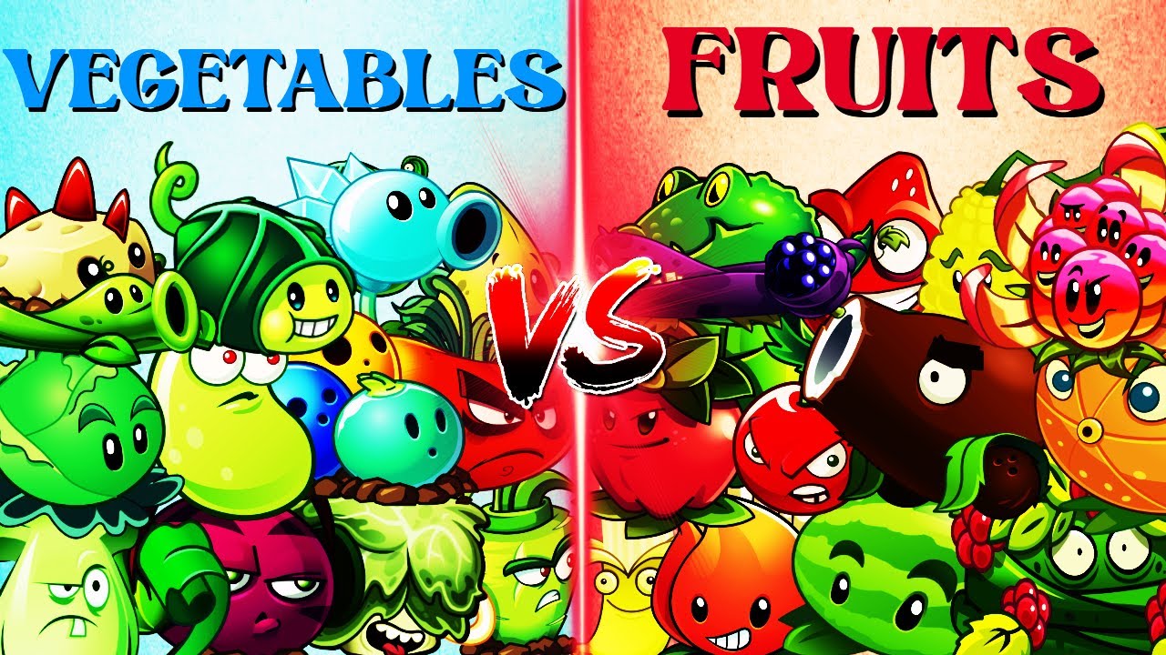 Vegetables vs Fruits - Who will win? - PvZ 2 Plant vs Plant - YouTube
