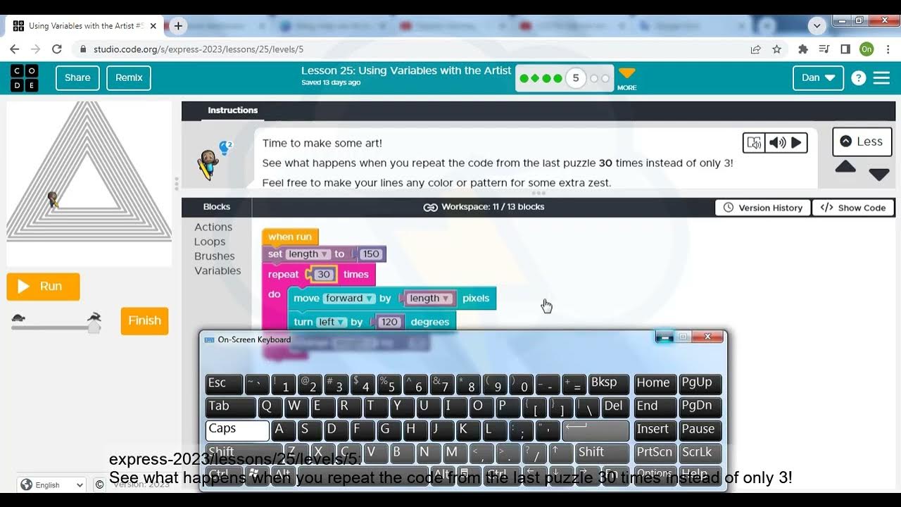 Learn Computer Science - Code.org - express-2023 L25L5 - YouTube