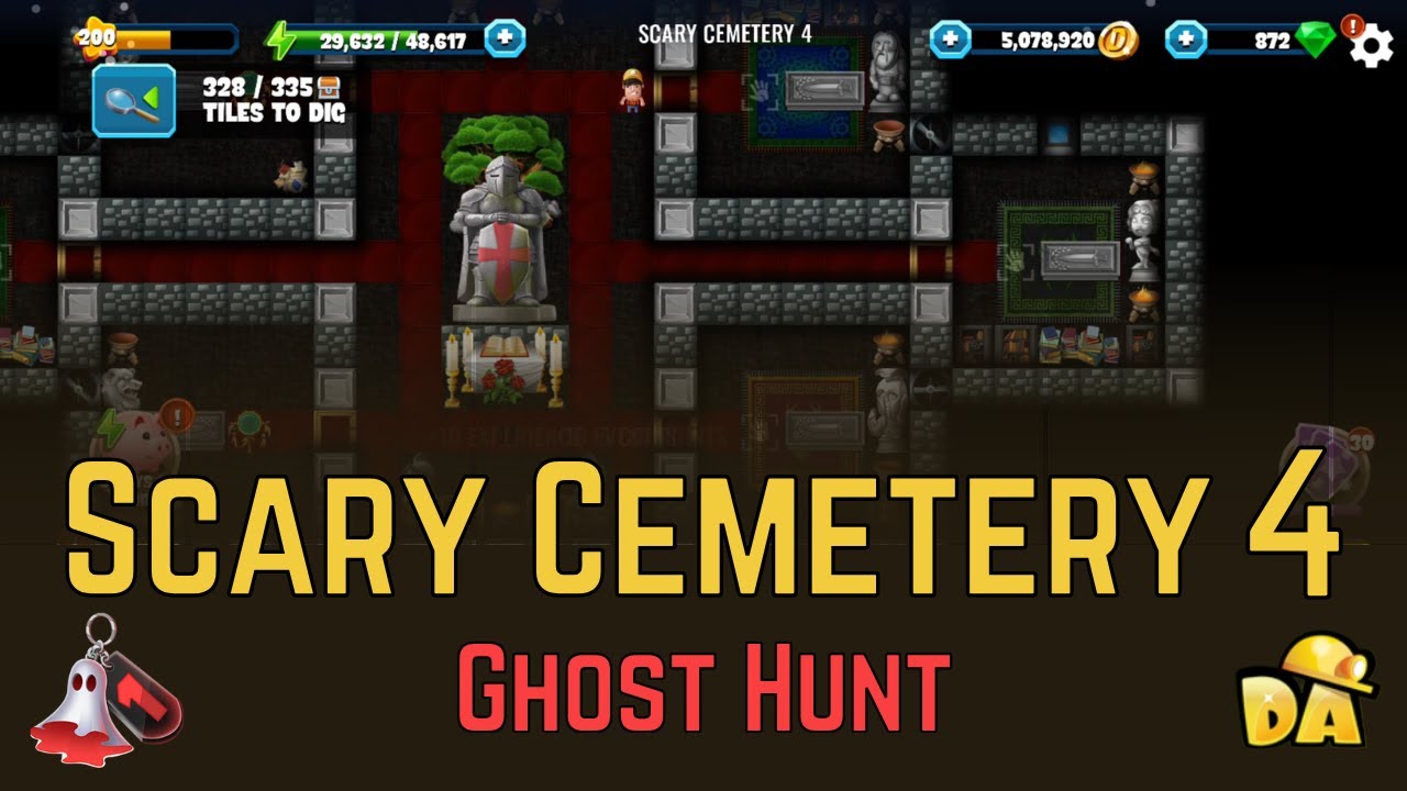 Scary Cemetery 4 - Ghost Hunt - Diggy's Adventure - YouTube