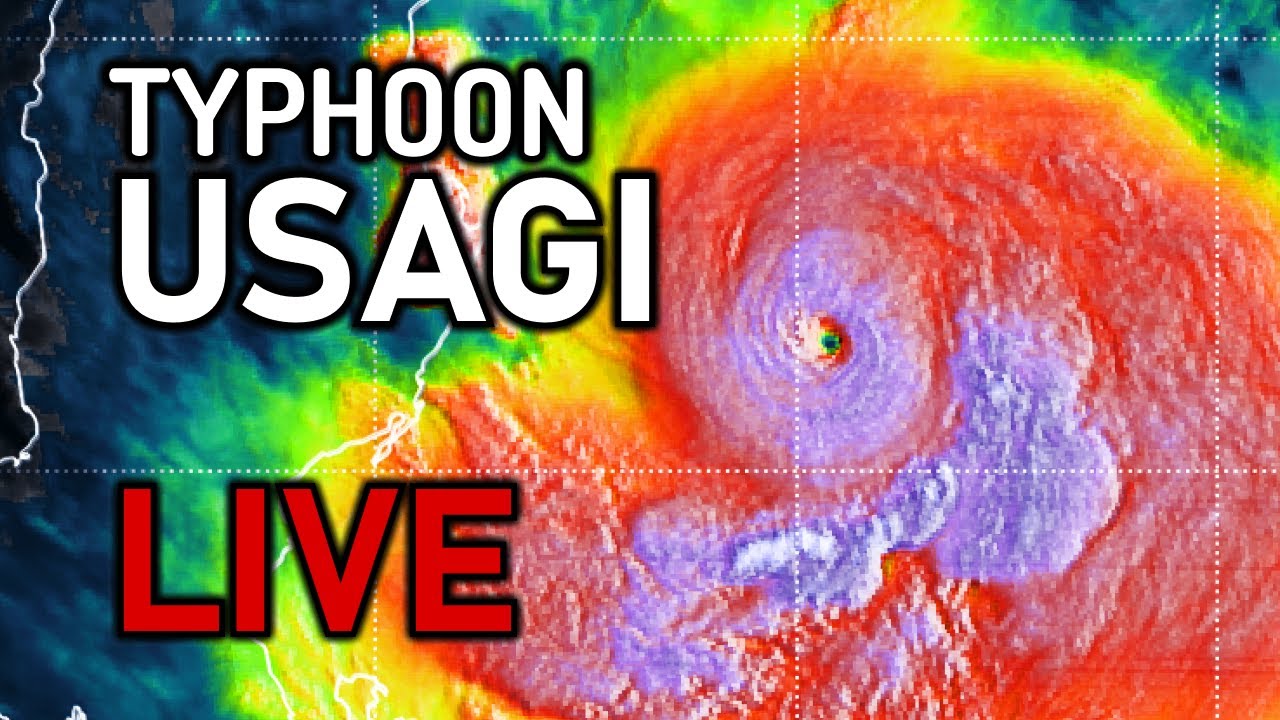 Super Typhoon Usagi blows up on approach to The Philippines - YouTube