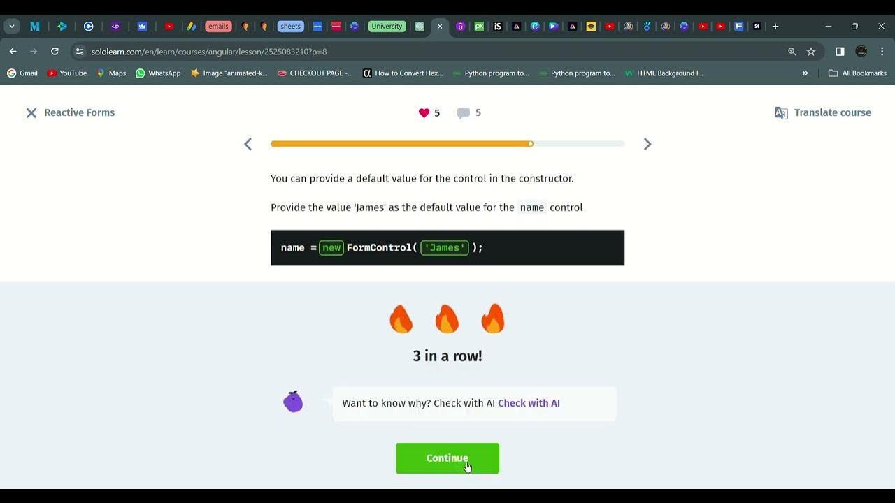 16 Reactive Forms | Angular | Sololearn - YouTube