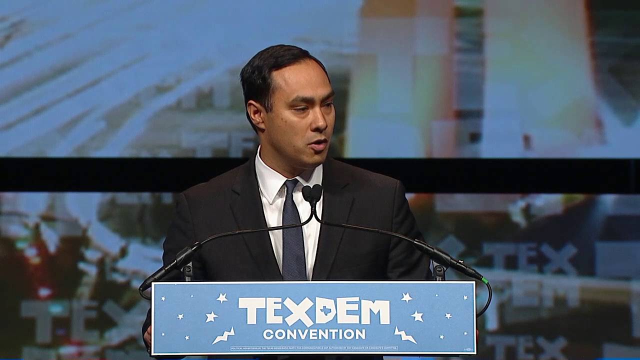 Congressman Joaquin Castro at the 2016 Texas Democratic Convention ...