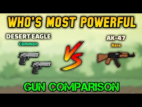 Double Desert Eagle Vs AK-47 Gun in mini militia 😱 - YouTube