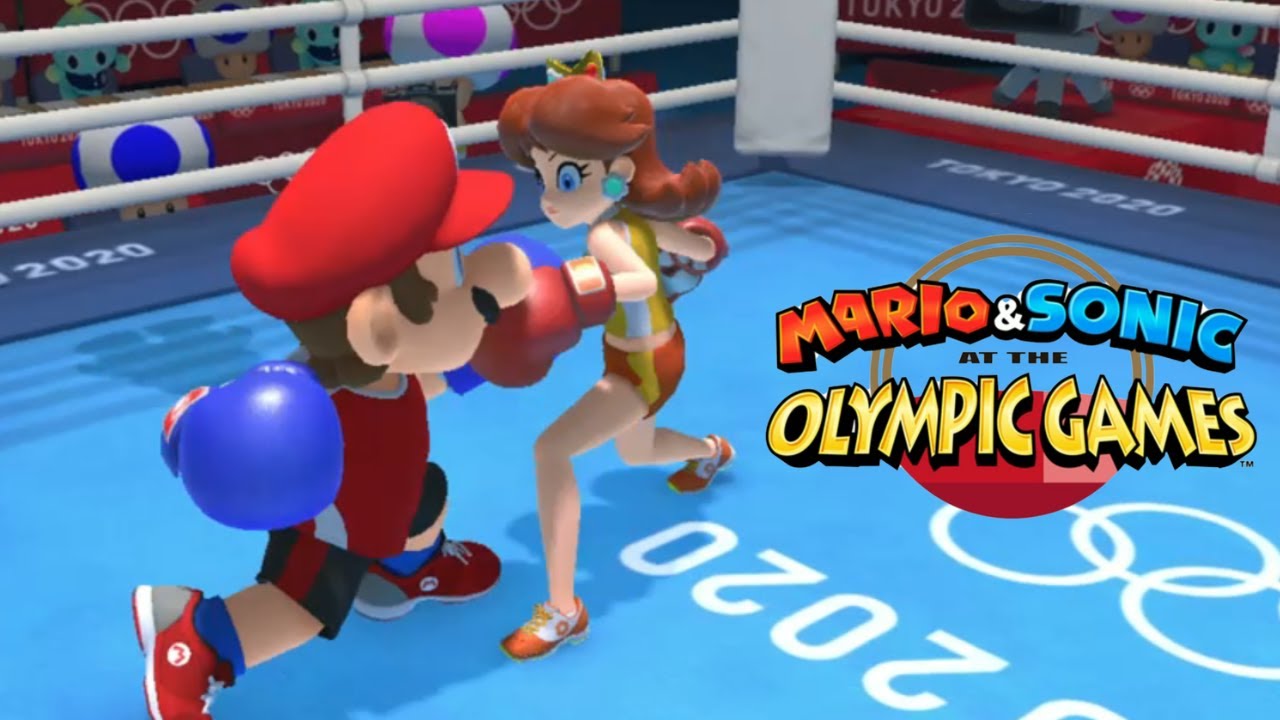 Mario VS Peach & Daisy At The Olympic Games Tokyo 2020 Event Boxing CPU ...