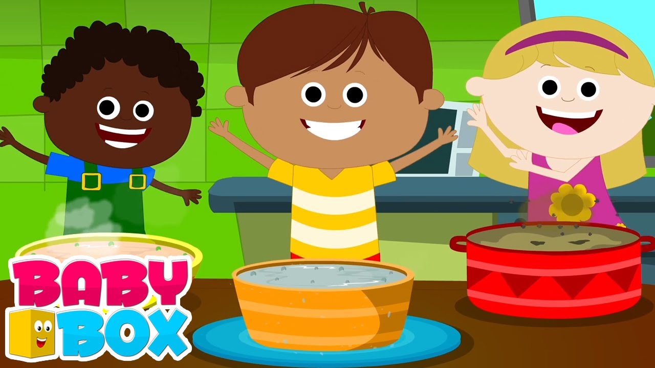 Bubur kacang polong panas | Lagu anak anak | Animasi | Baby Box ...