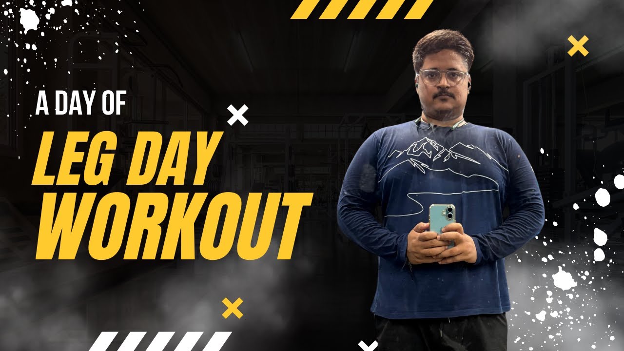 A Day Of Leg Day Workout in Weight Loss Transformation - YouTube