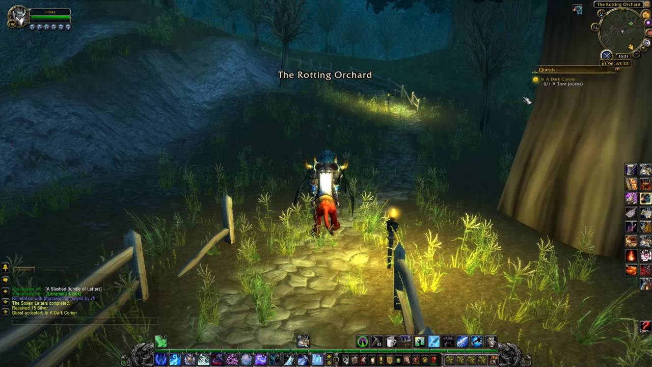In A Dark Corner Quest ID 26669 Playthrough Duskwood - YouTube