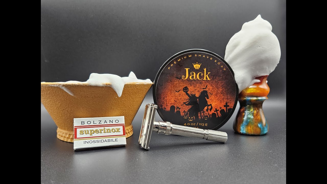 Alien Shave "JACK" Shave Soap / 1962 Gillette Slim Adjustable Razor ...