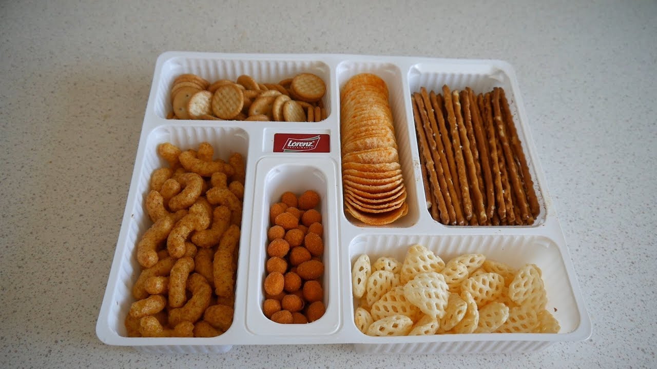 ASMR Eating Sounds – Super Crunchy German Snack Pack - YouTube