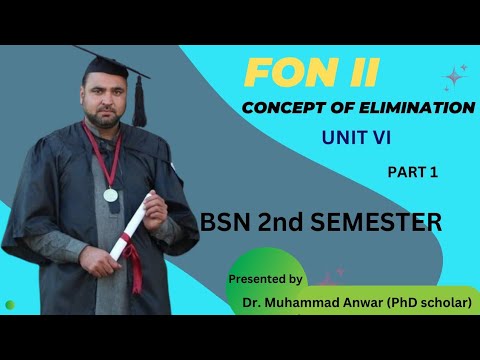 BSN KMU 2nd SEMESTER FON UNIT 6 CONCEPT OF ELIMINATION PART 1 - YouTube