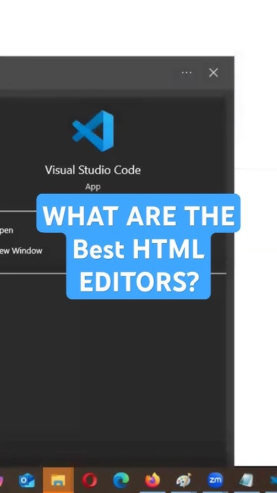 Best HTML text editors. Learn in 1 minute - YouTube