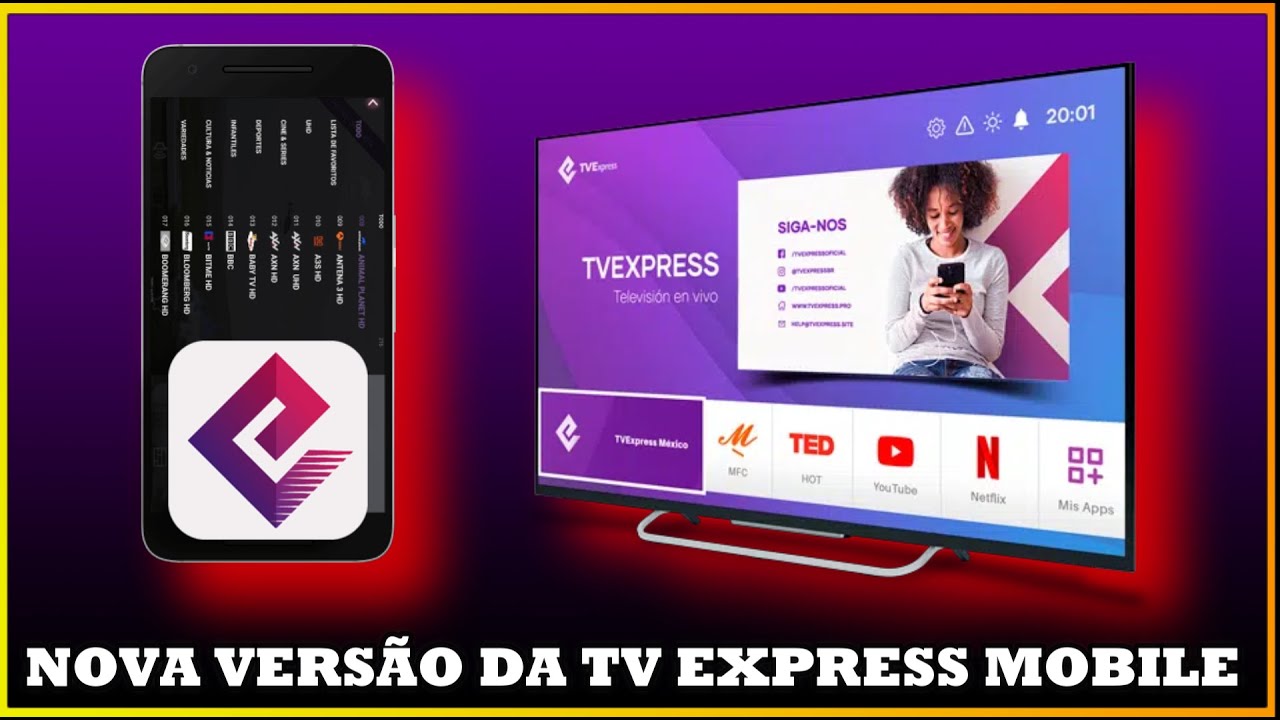 NOVA VERSÃO DA TV EXPRESS MOBILE TA INCRIVEL CONFIRA A NOVIDADE ...
