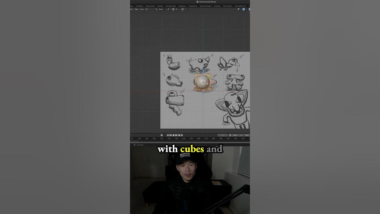 New method: Cubes & Subdivision Modifier (soon) - making a 3d game character in Blender - 2.4 ...