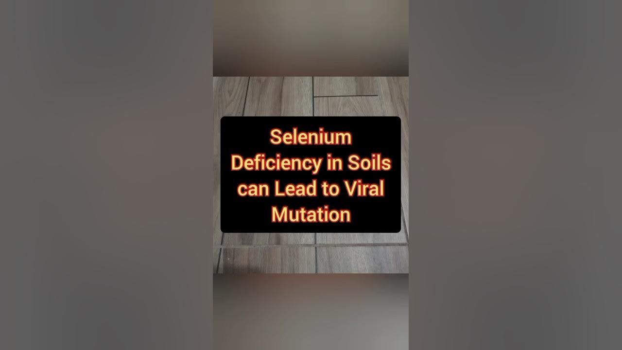 Selenium Deficiency in Soils can Lead to Viral Mutation - YouTube