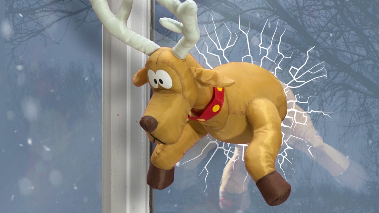 Animated Reindeer through Window - YouTube