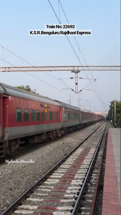 Train No:22692 |(K.S.R) Bengaluru Rajdhani Express | Hyderabaditraveller | Train Series | 🚂 ...