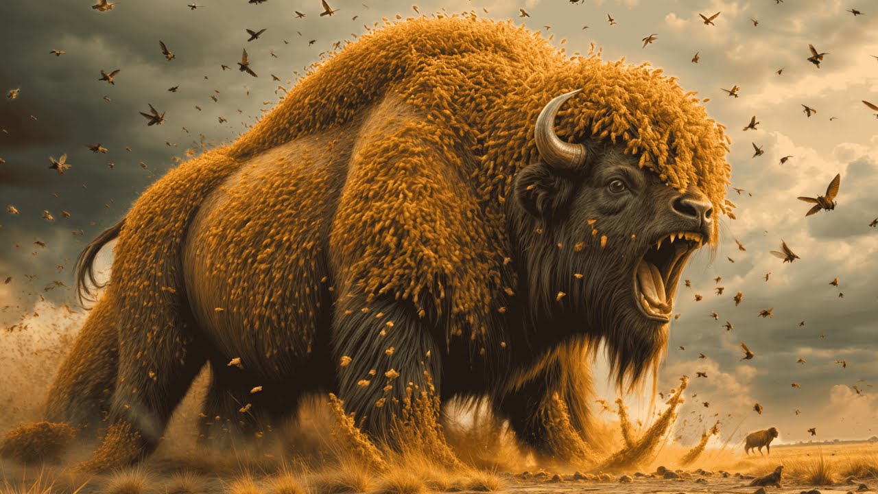 GIANT BISON vs. MILLION-BEE MOUNTAIN! EPIC RESCUE IN THE SAVANNAH ...