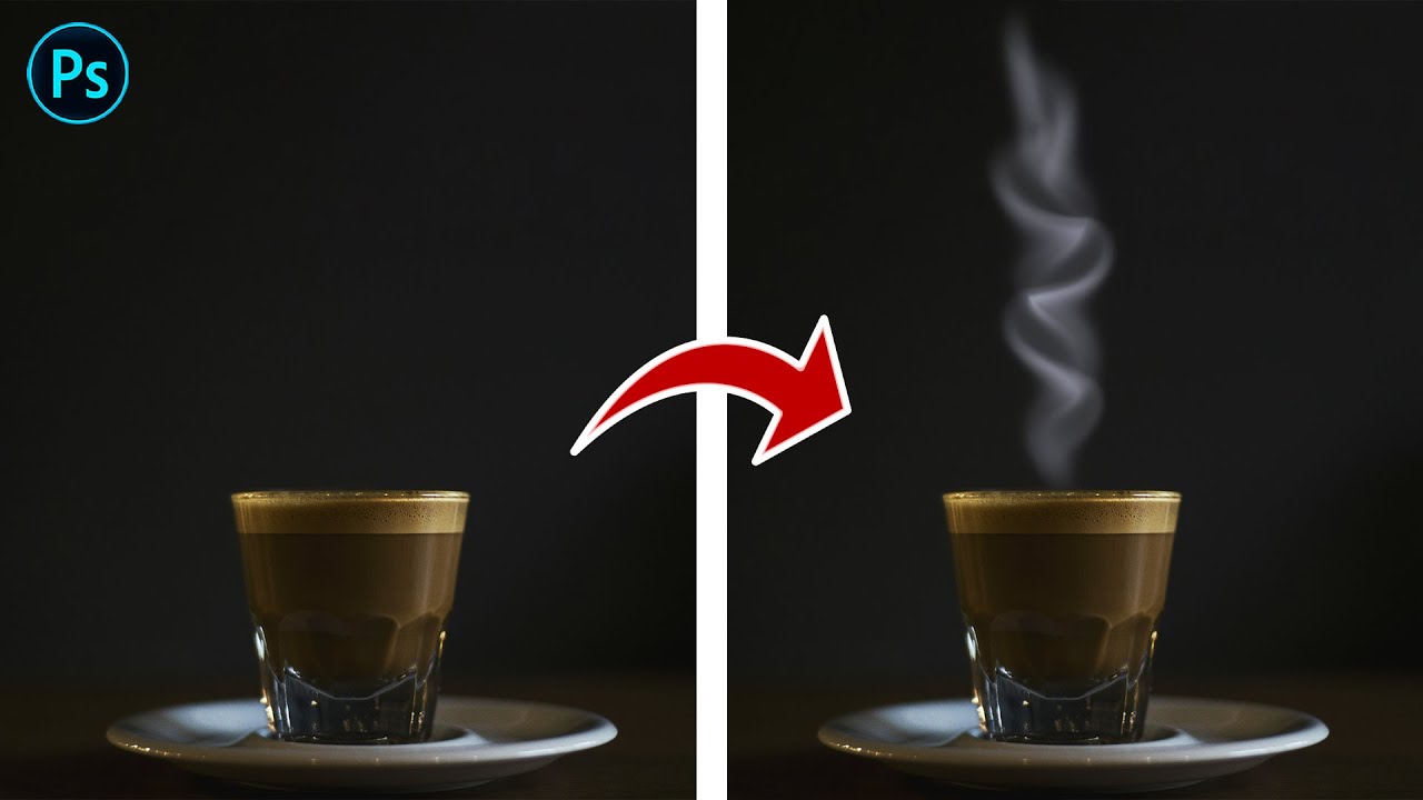 How to Create Smoky Effect for Coffee Cup in Photoshop Tutorial - YouTube